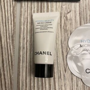 CHANEL | Makeup | Chanel Shopping Bag And Small Makeup Sample Box ...